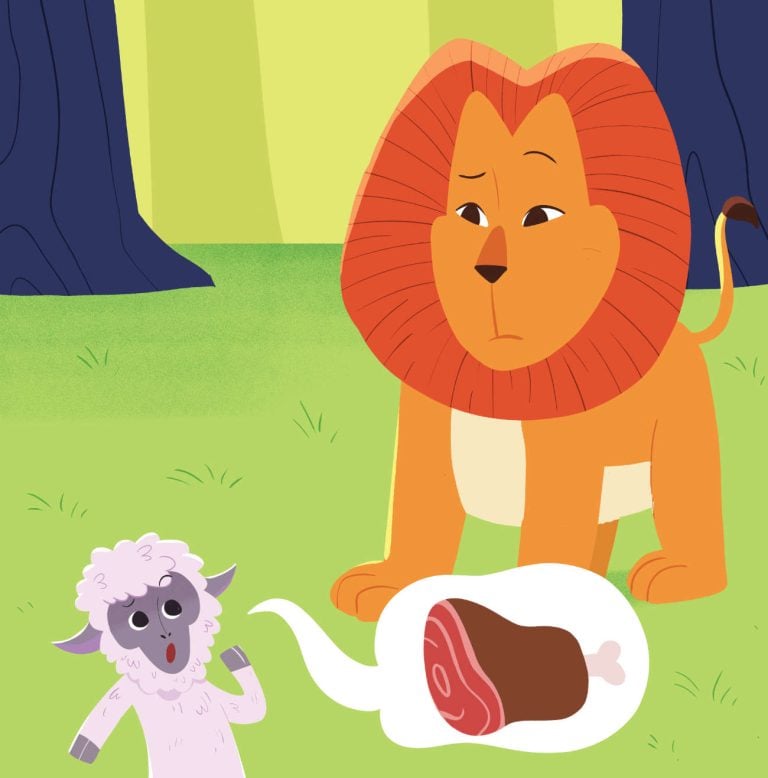 The Lions and the Lamb | Kids Folk Tales | Bedtime Stories